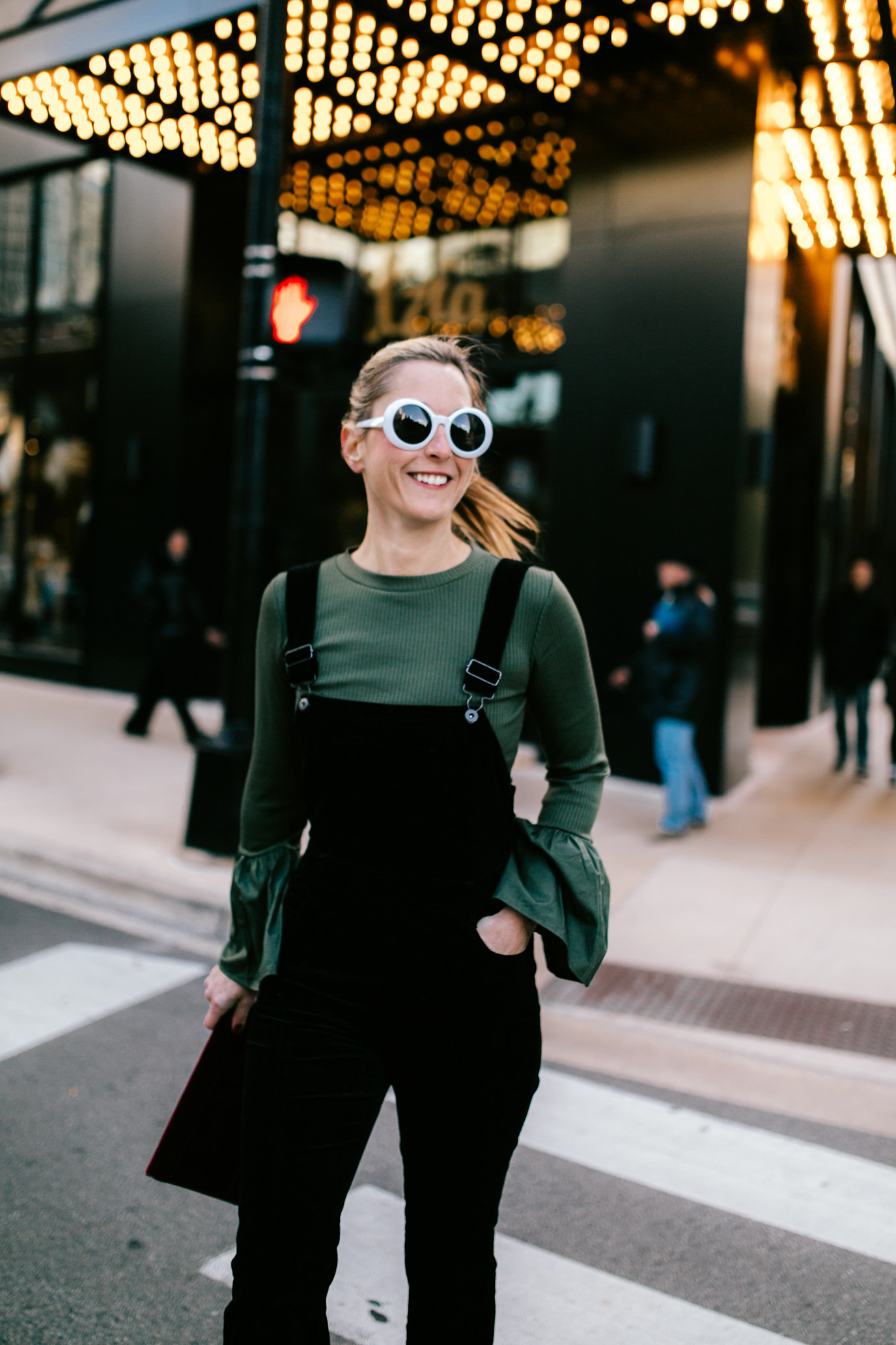 Velvet Overalls: An Alternative to a Dress for the Holidays