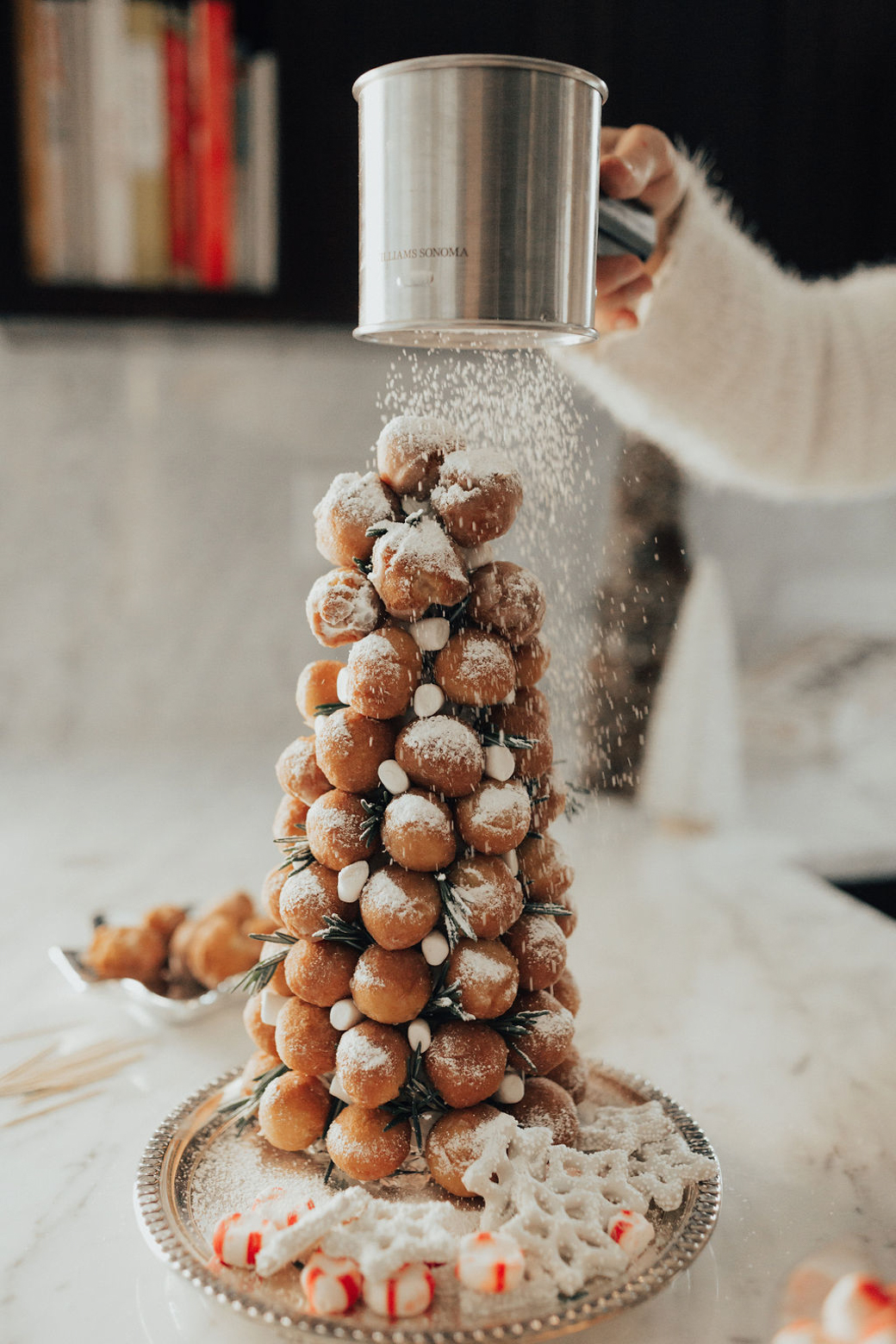 Donut Hole Tree: A Christmas Morning Treat - Never Without Navy